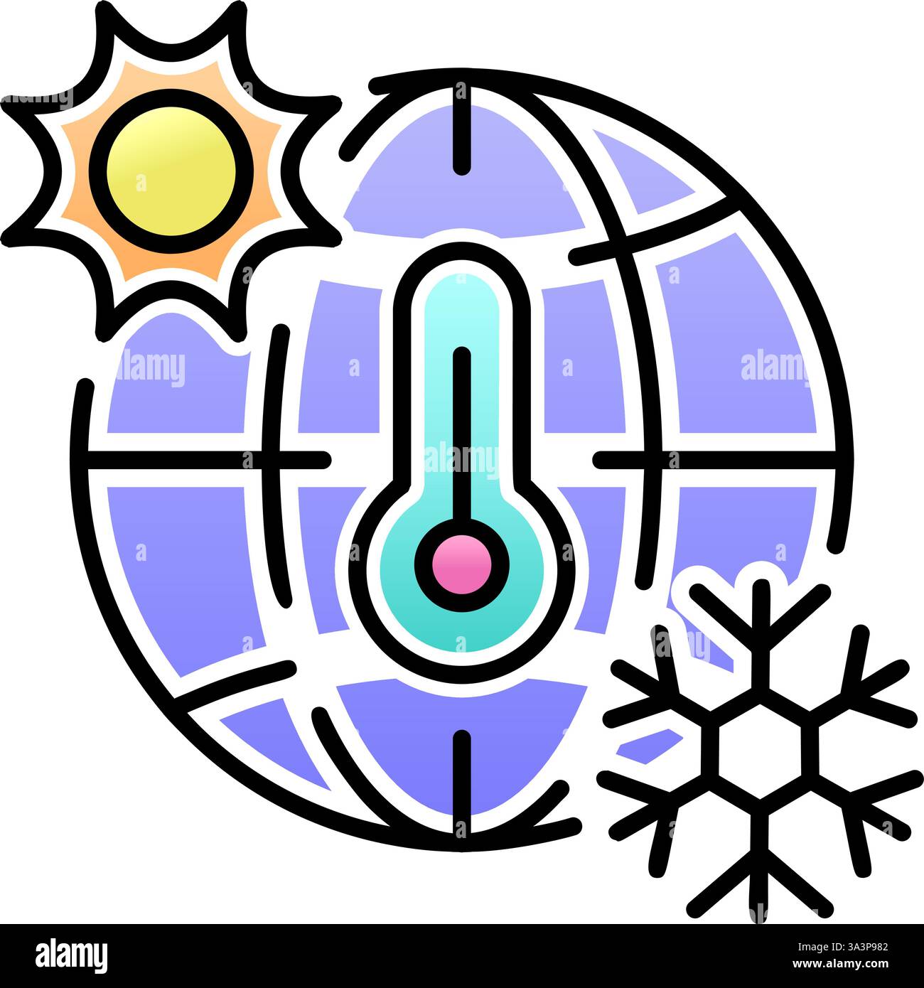 Climate change icon. Global warming illustration. Environment and ...