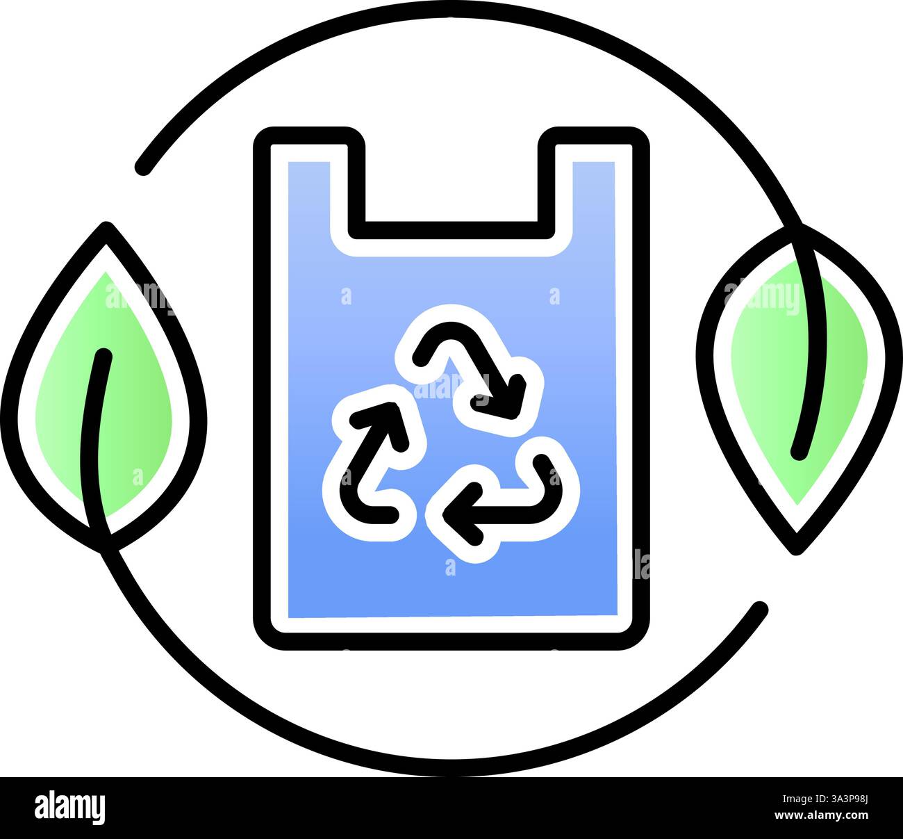 Biodegradable eco friendly packaging icon logo Stock Vector Image & Art ...