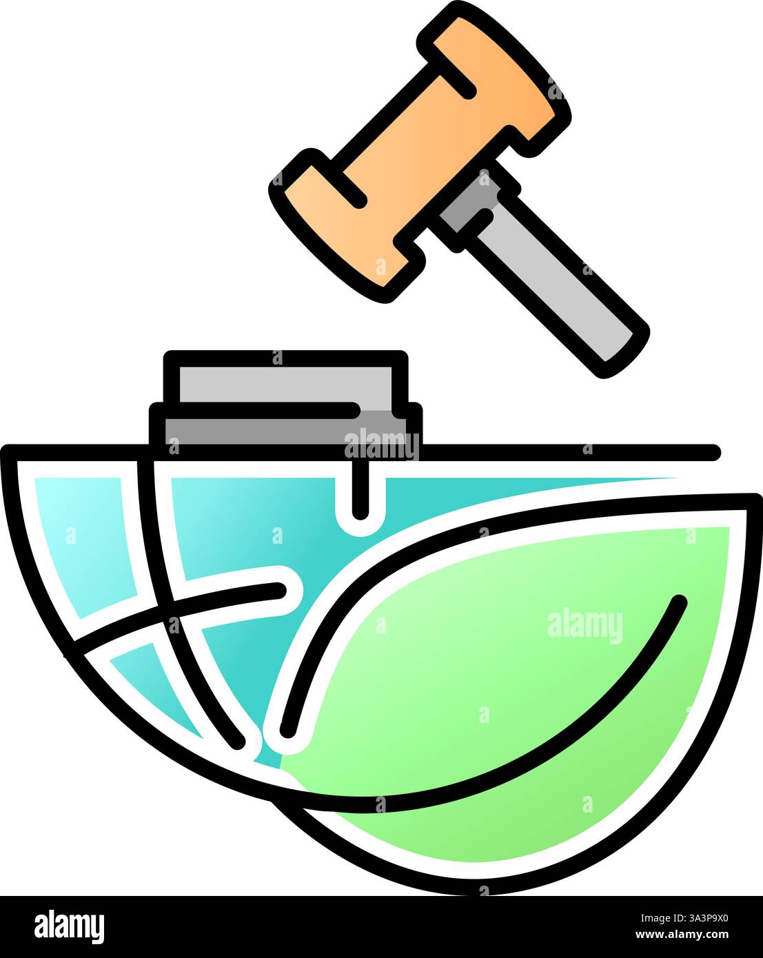 Policy Advocacy Ecology Icon Logo. Protect the environment illustration ...