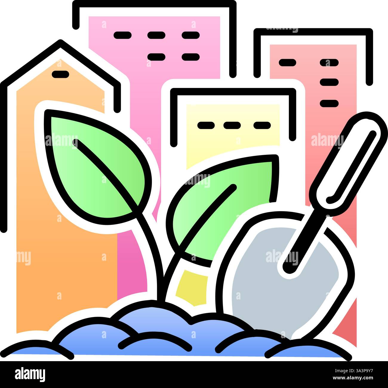 Cityscape urban environment Stock Vector Images - Alamy