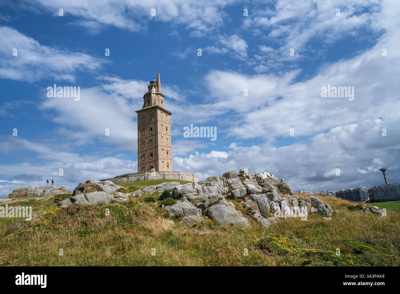 Tower of Hercules in A Coruña, Galicia, Spain. UNESCO World Heritage ...