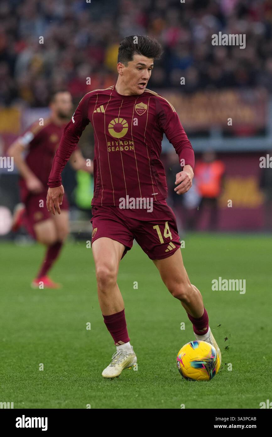 Eldor Shomurodov of AS Roma during the Serie A football match between ...