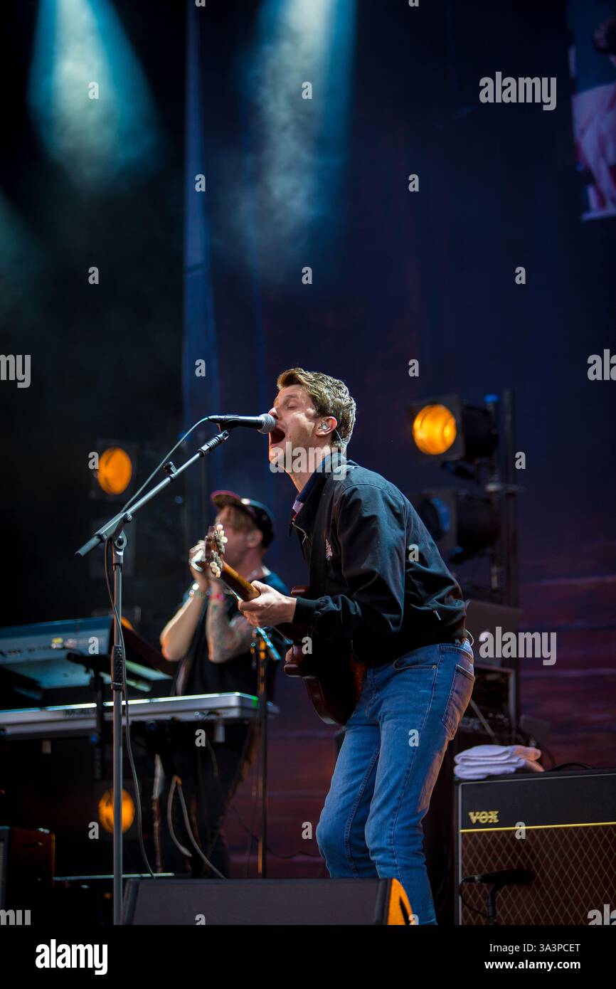 Jamie T at the BBC Radio One Stage on final day at T In The Park at its ...
