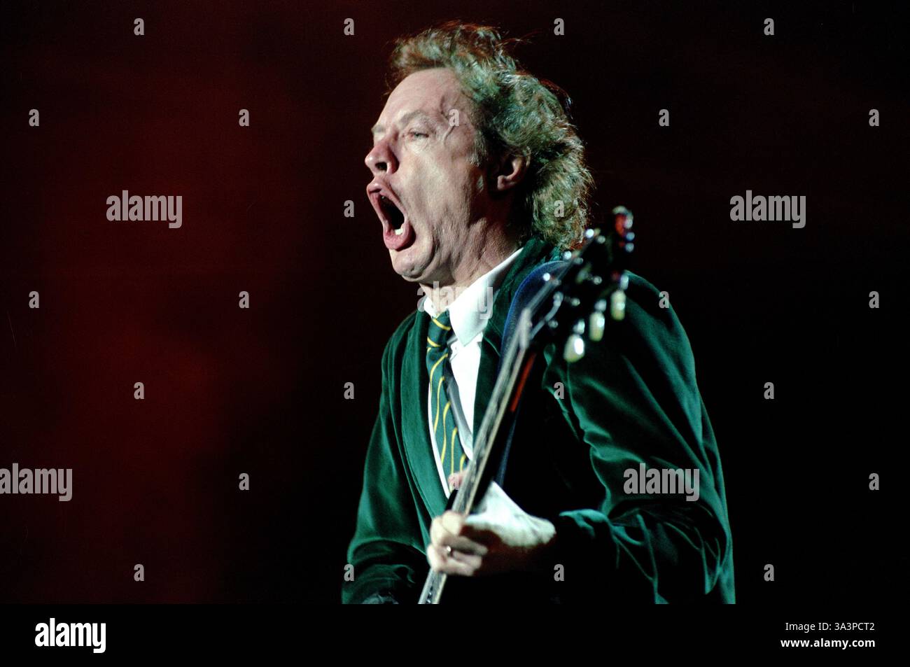 Torino Italy 04/07/2001: Angus Young guitarist of the ACDC, Australian ...