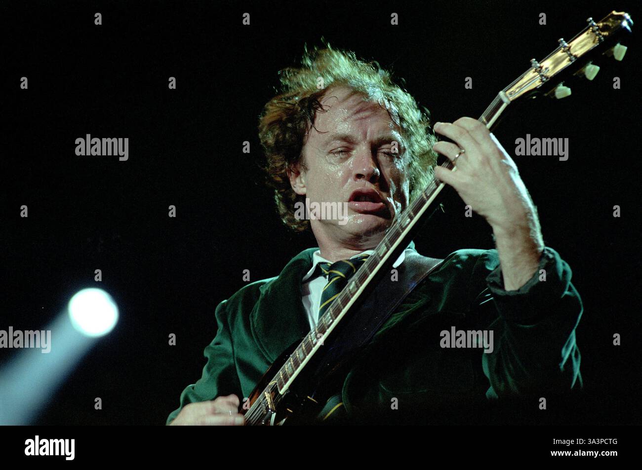Torino Italy 04/07/2001: Angus Young guitarist of the ACDC, Australian ...
