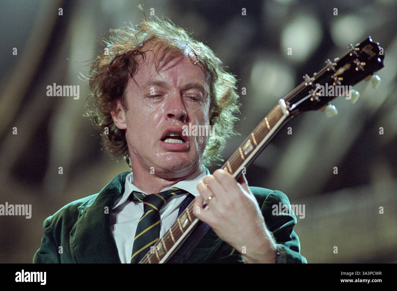 Torino Italy 04/07/2001: Angus Young guitarist of the ACDC, Australian ...