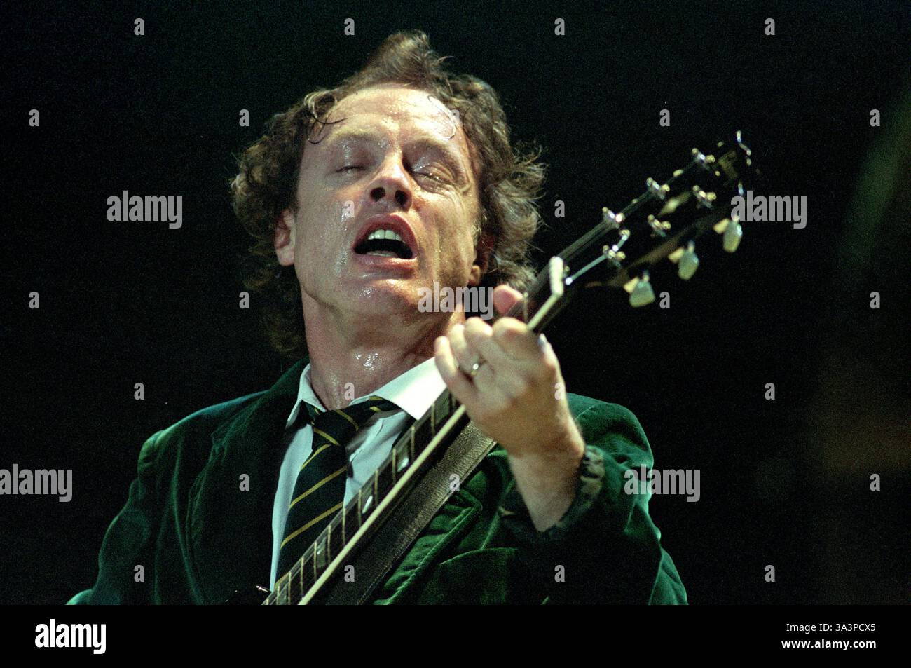Torino Italy 04/07/2001: Angus Young guitarist of the ACDC, Australian ...