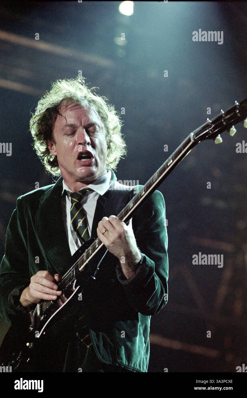 Torino Italy 04/07/2001: Angus Young guitarist of the ACDC, Australian ...