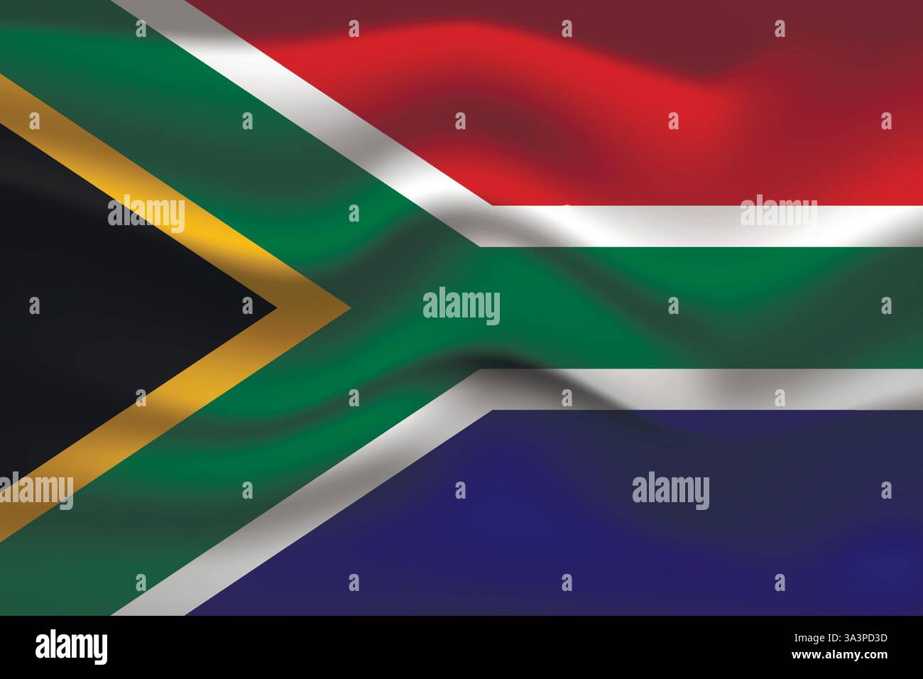 Flag of Republic of South Africa. RSA national symbol in official ...