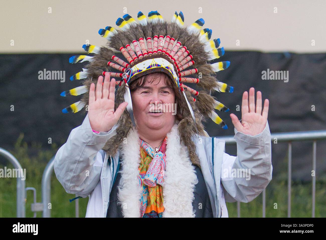 Susan Boyle pays a visit to T In The Park at its new home of ...