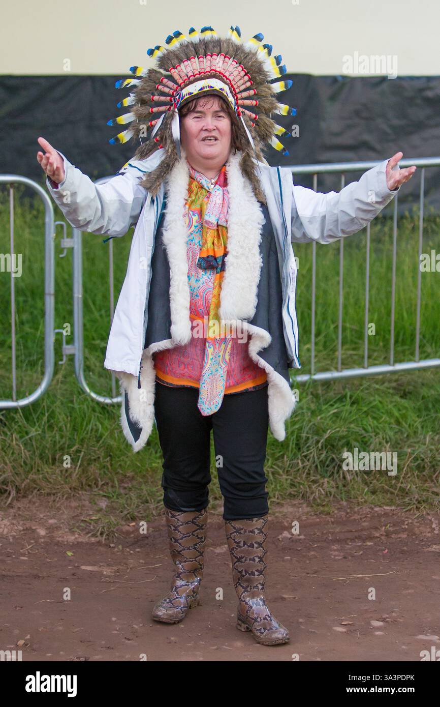 Susan Boyle pays a visit to T In The Park at its new home of ...