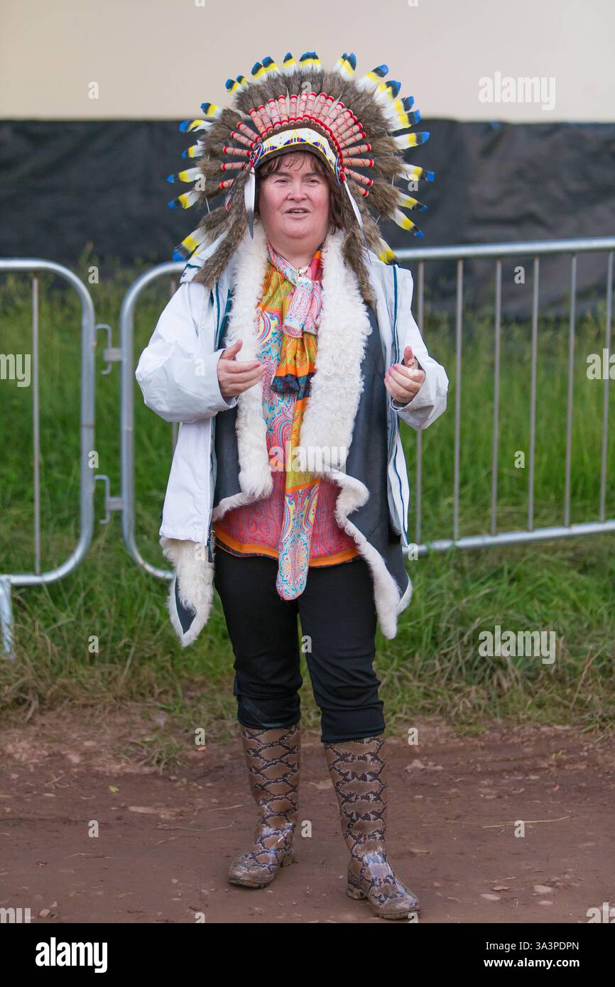 Susan Boyle pays a visit to T In The Park at its new home of ...