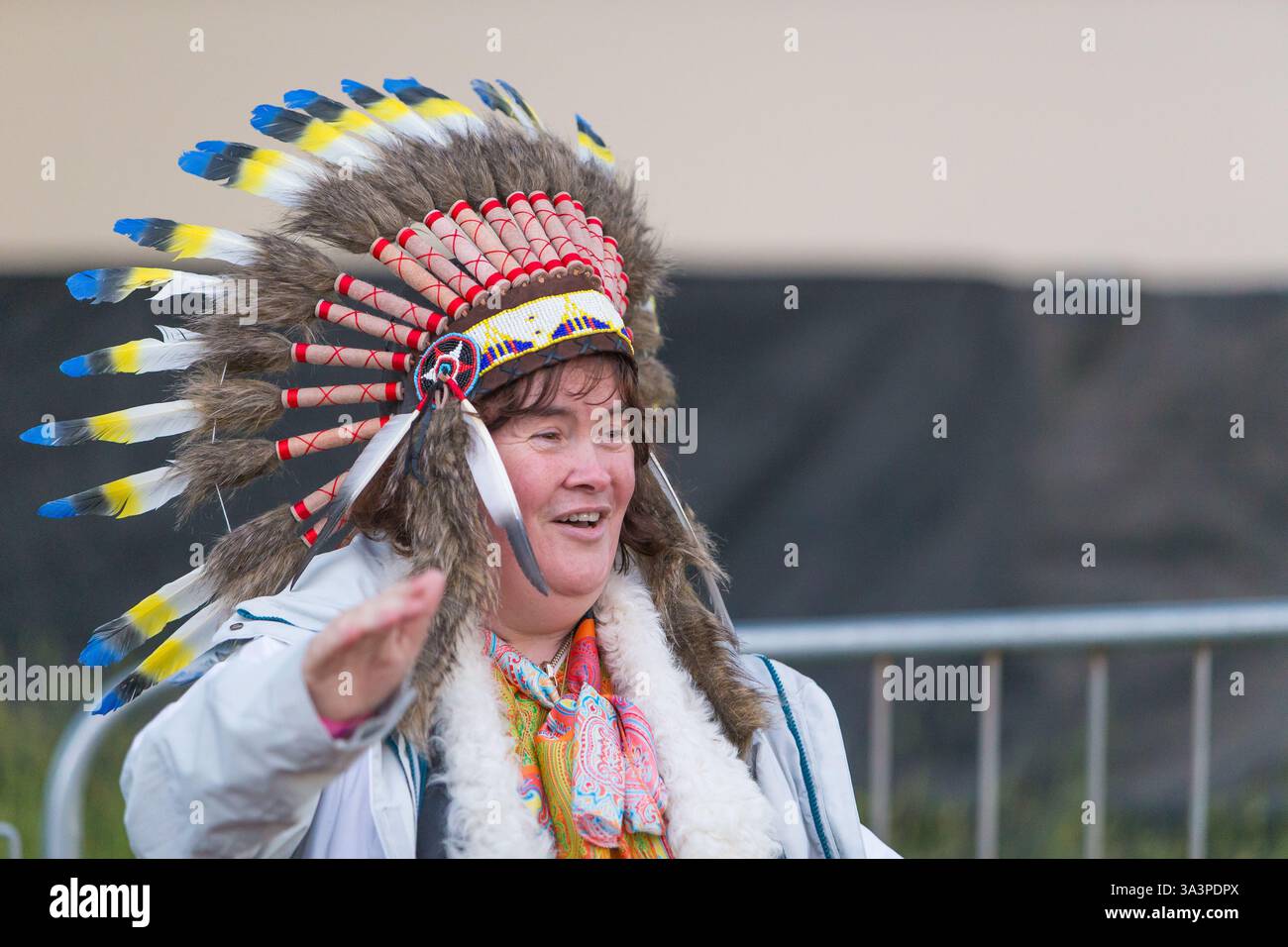 Susan Boyle pays a visit to T In The Park at its new home of ...