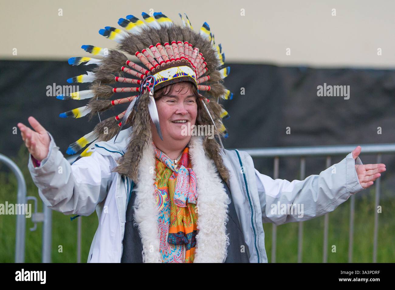 Susan Boyle pays a visit to T In The Park at its new home of ...