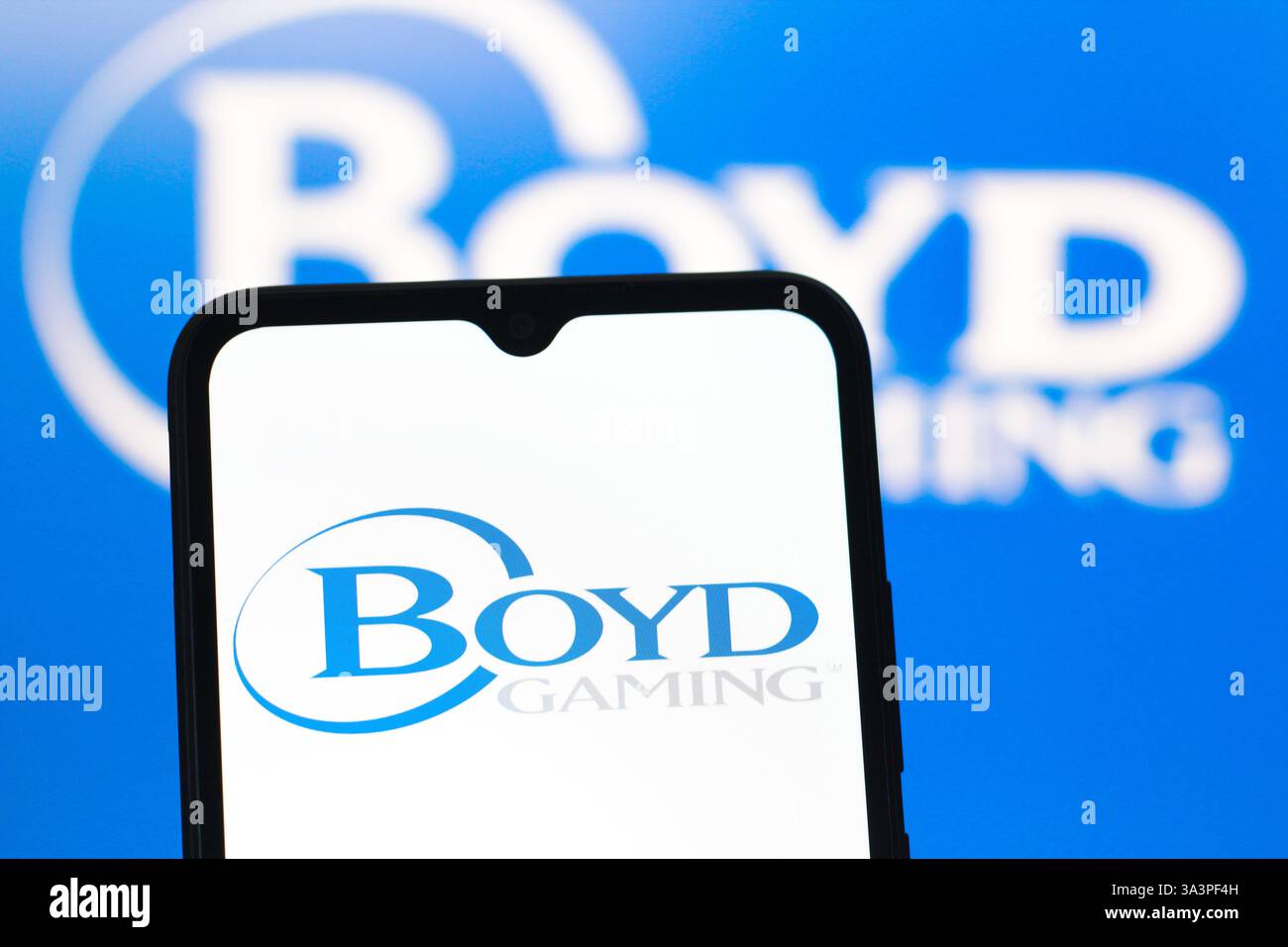 Canada. 17th Mar, 2025. In this photo illustration, the Boyd Gaming Corporation logo is seen ...
