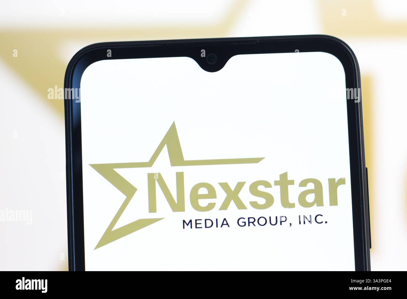 Canada. 17th Mar, 2025. In this photo illustration, the Nexstar Media ...