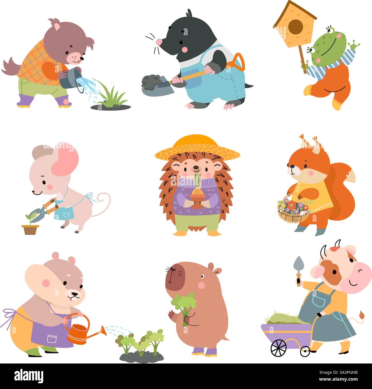 The little gardener Cut Out Stock Images & Pictures - Alamy