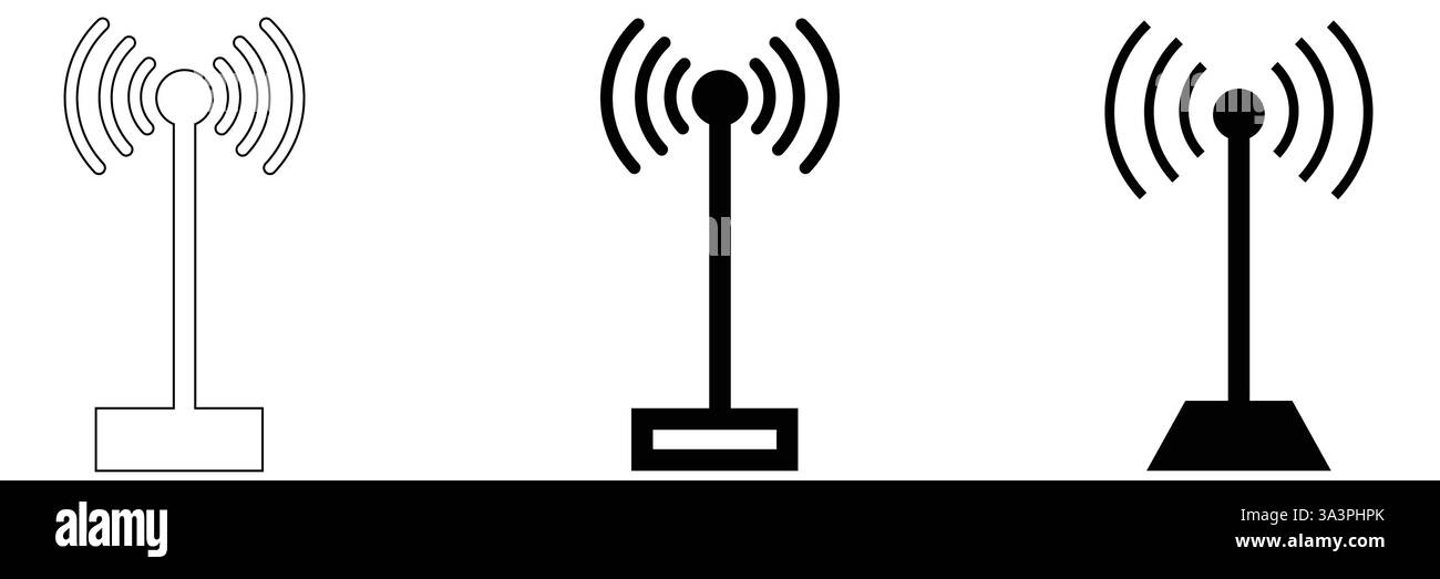 WI-FI tower icon, isolated on white background Stock Vector Image & Art ...