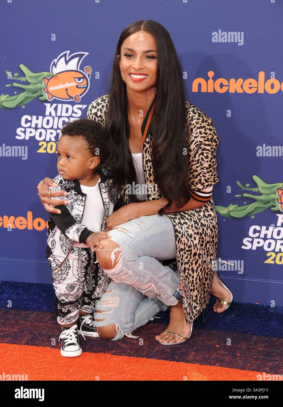 Ciara and her son Future Zahir Wilburn at the Nickelodeon Kids' Choice ...