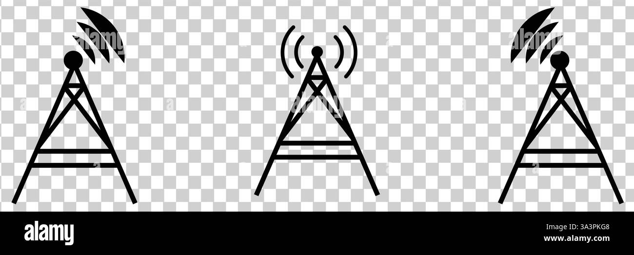 WI-FI tower icon, isolated on white background Stock Vector Image & Art ...
