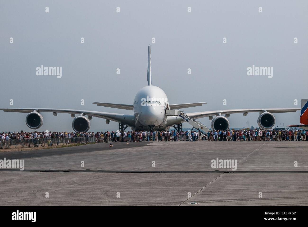 Berlin, Germany - June 11 2010: Airbus A380-800 Prototype is displayed ...
