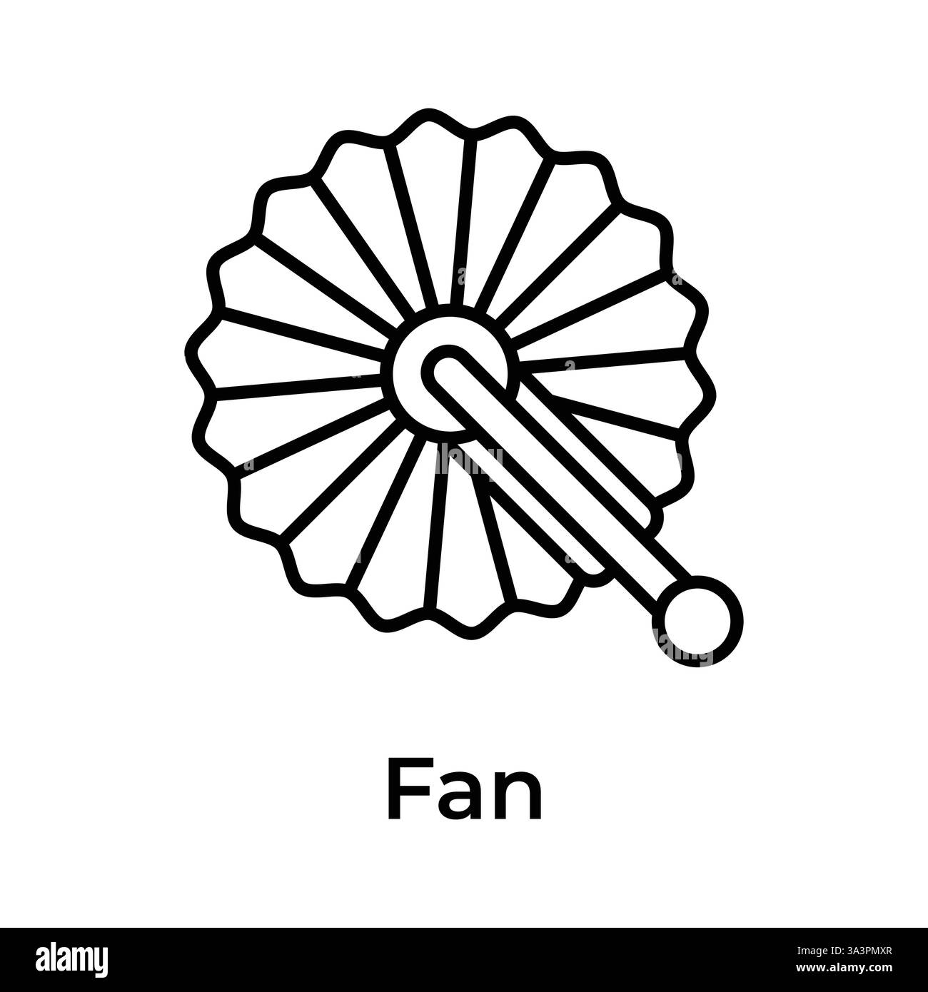 Premium icon of chinese fan modern design style, ready to use vector ...