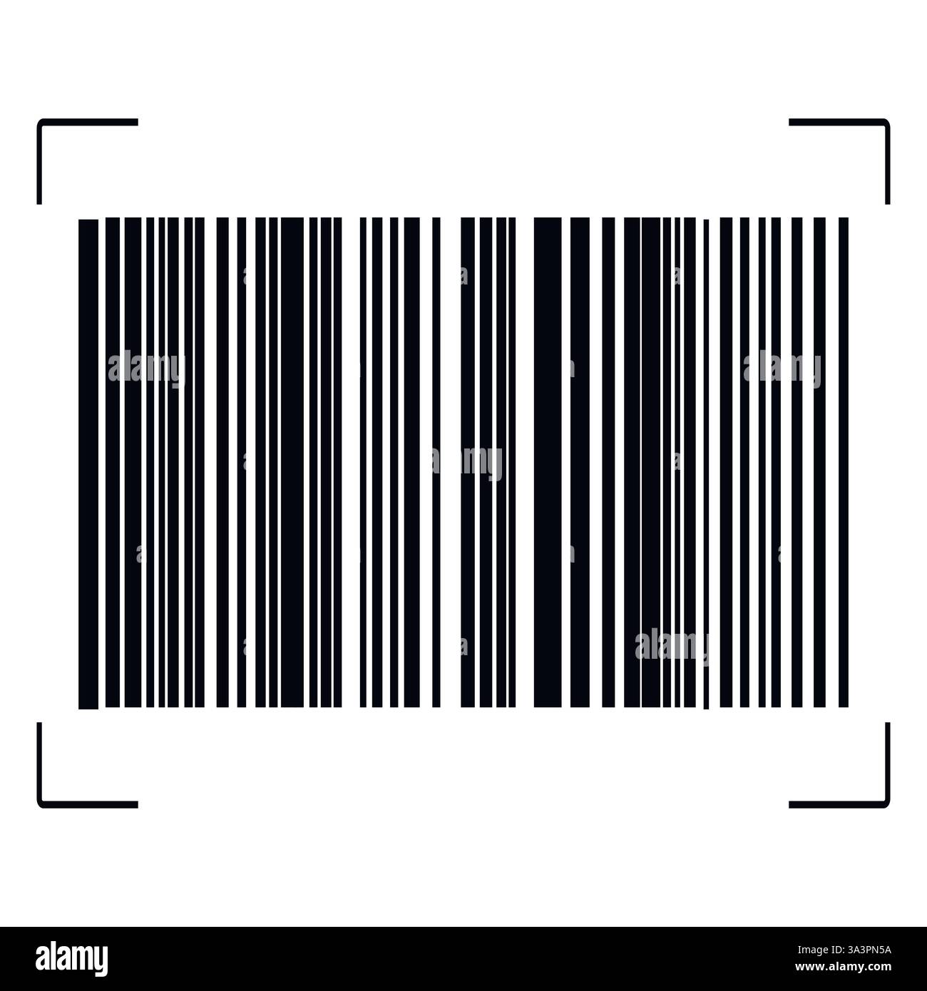 Barcode isolated on white background. Code stripes sticker. Barcode ...
