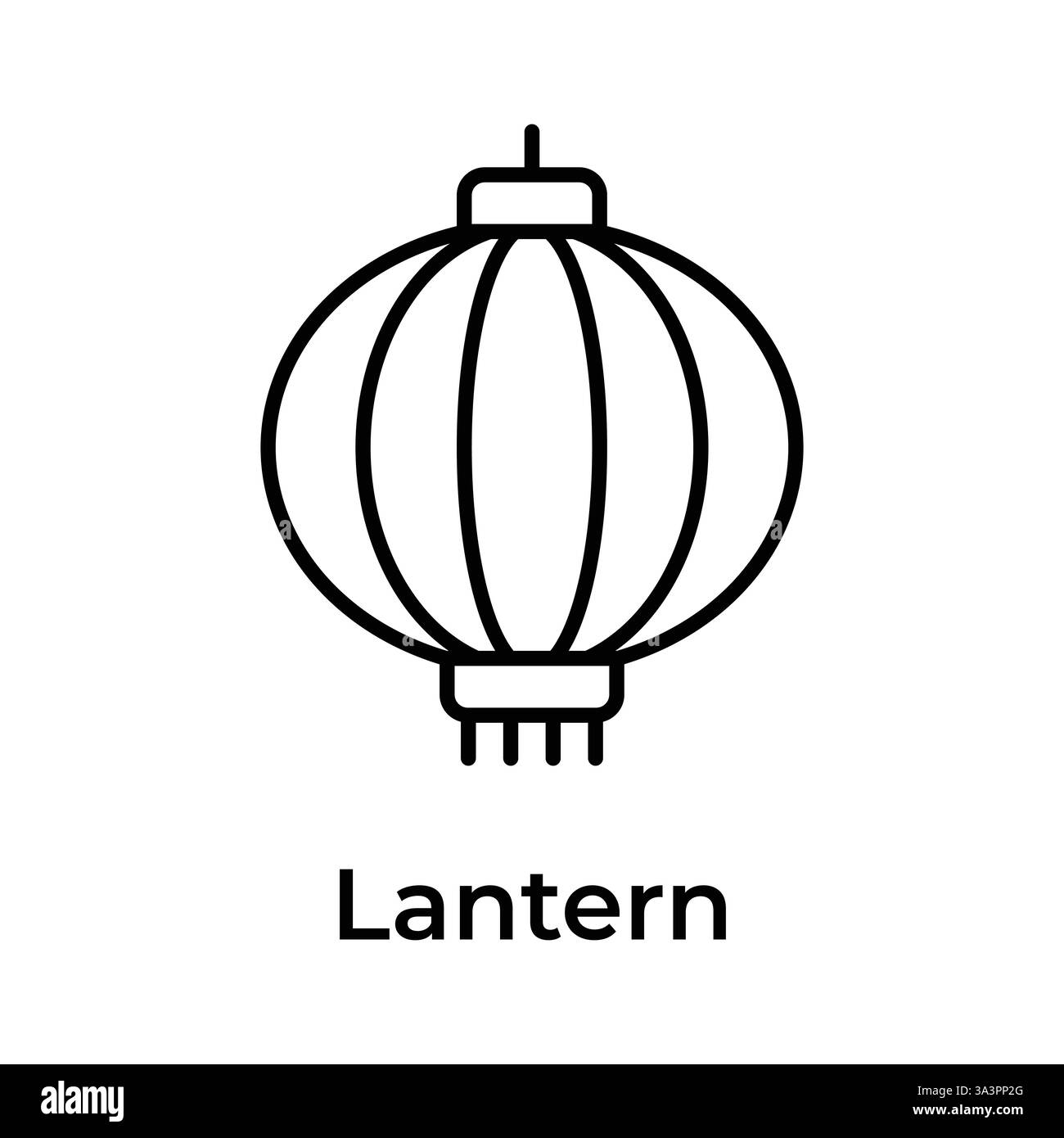Modern and trendy vector design of chinese lantern Stock Vector Image ...