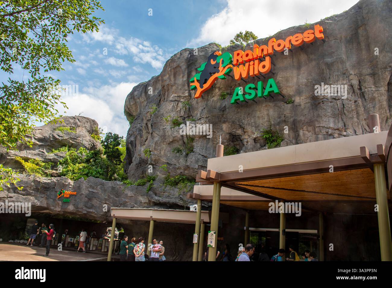 Singapore 16th Feb 2025: the logo of Rainforest Wild Asia, the 5th zoo ...