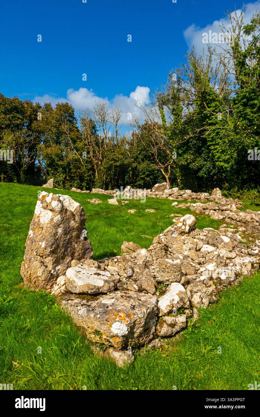 The remains of Din Lligwy an ancient hut circle and village site near ...