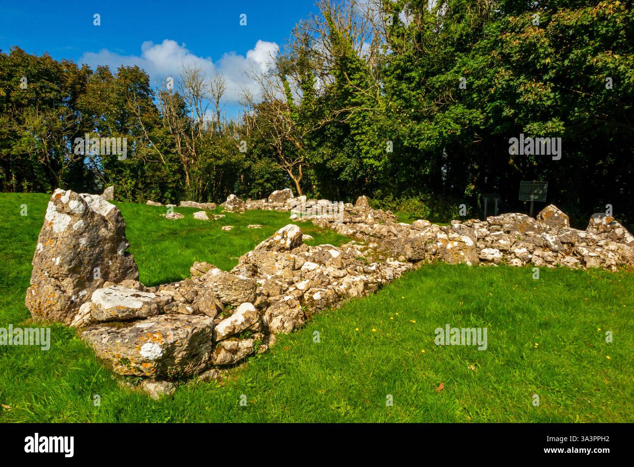 The remains of Din Lligwy an ancient hut circle and village site near ...