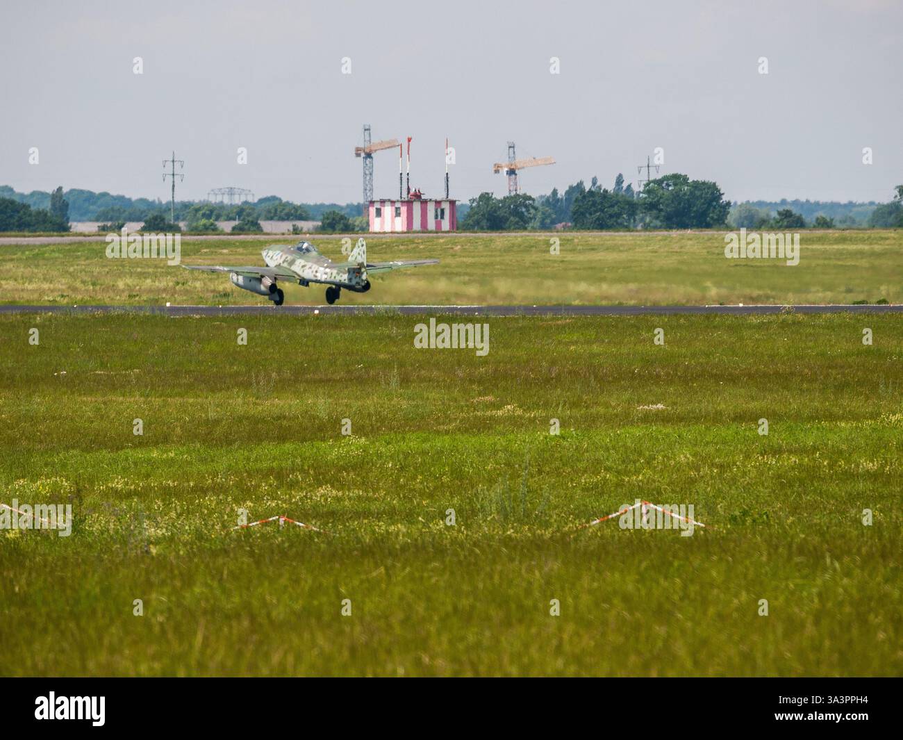 Berlin, Germany - June.10.2010: The Messerschmitt Me-262 A-1c Schwalbe fighter Jet in ILA 2010 ...