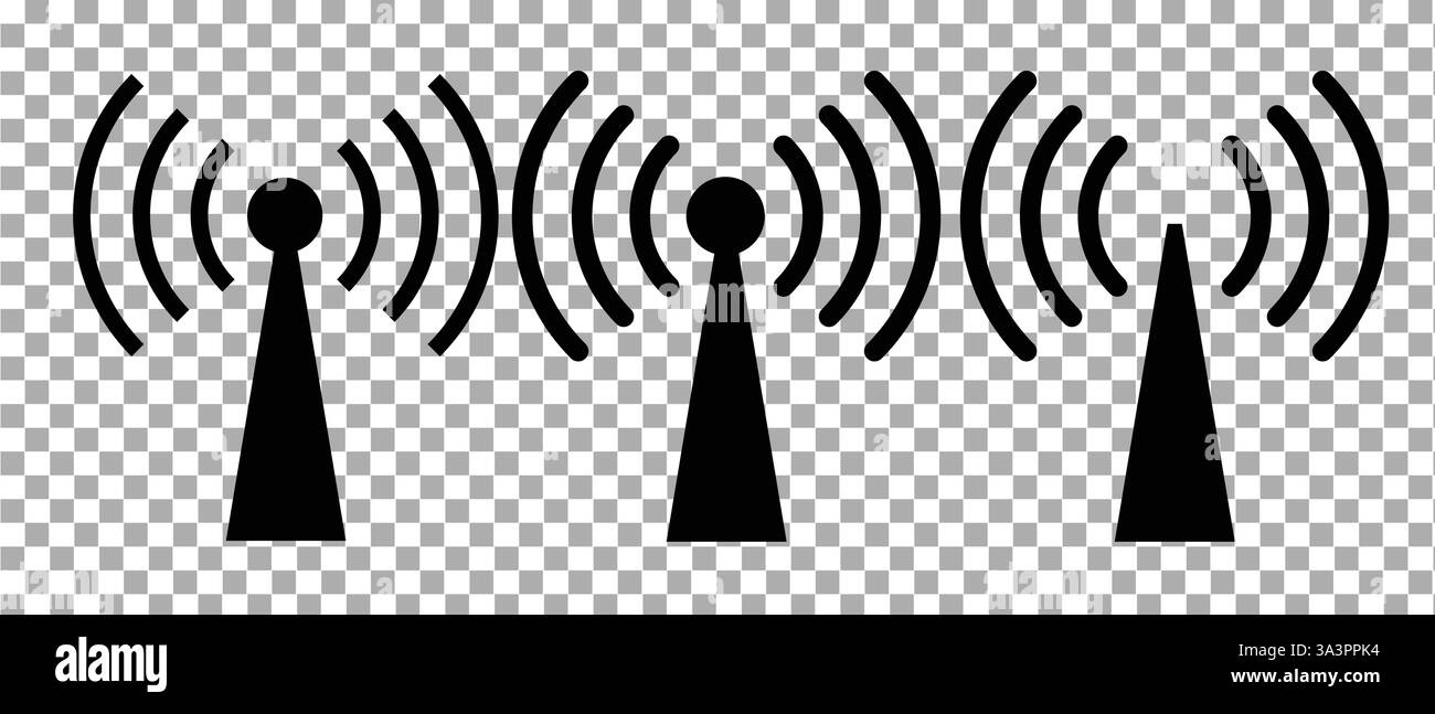 Tower icon, Wireless Tower Symbol, Antenna icon, Radio tower Stock Vector Image & Art - Alamy