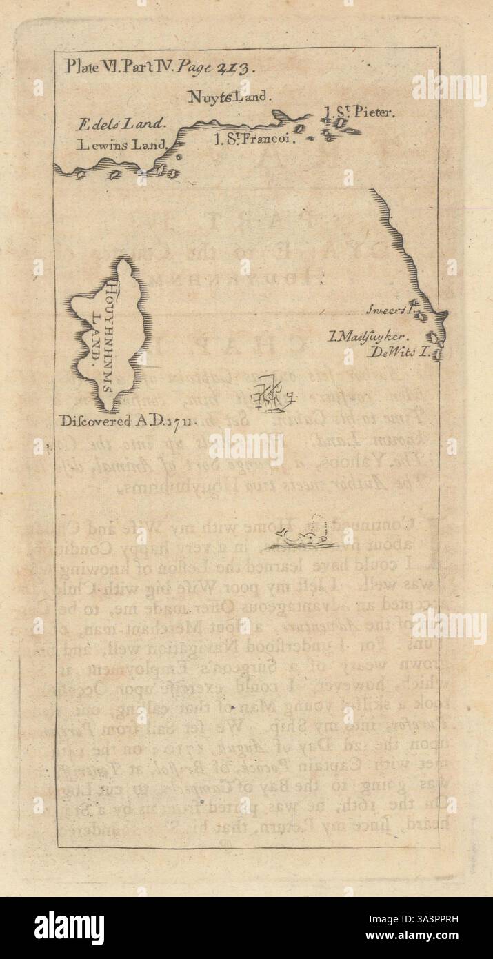 Houyhnhnms Land. Jonathan Swift. Gulliver's Travels. Australia/Tasmania ...