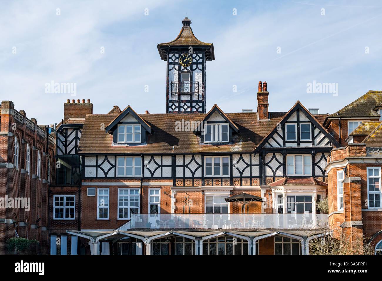 View of Radnor House School, Twickenham from River Thames, London ...