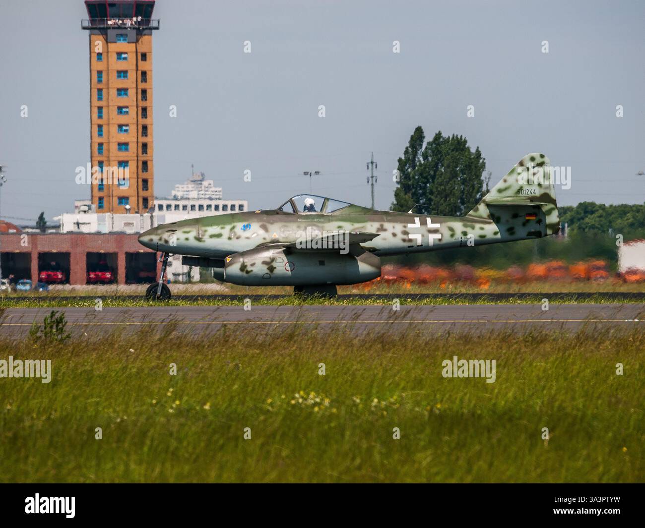 Berlin, Germany - June.10.2010: The Messerschmitt Me-262 A-1c Schwalbe ...