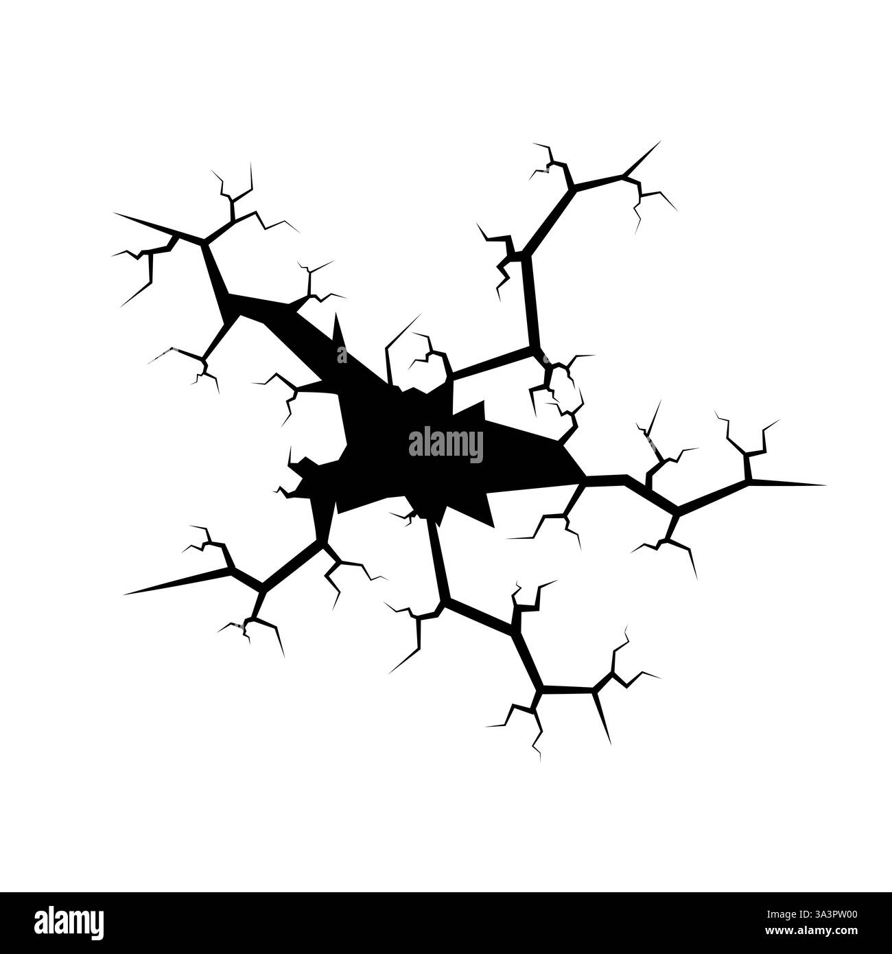 Crack in the wall, ground, ice hand drawn, Split concrete, egg, Cartoon ...