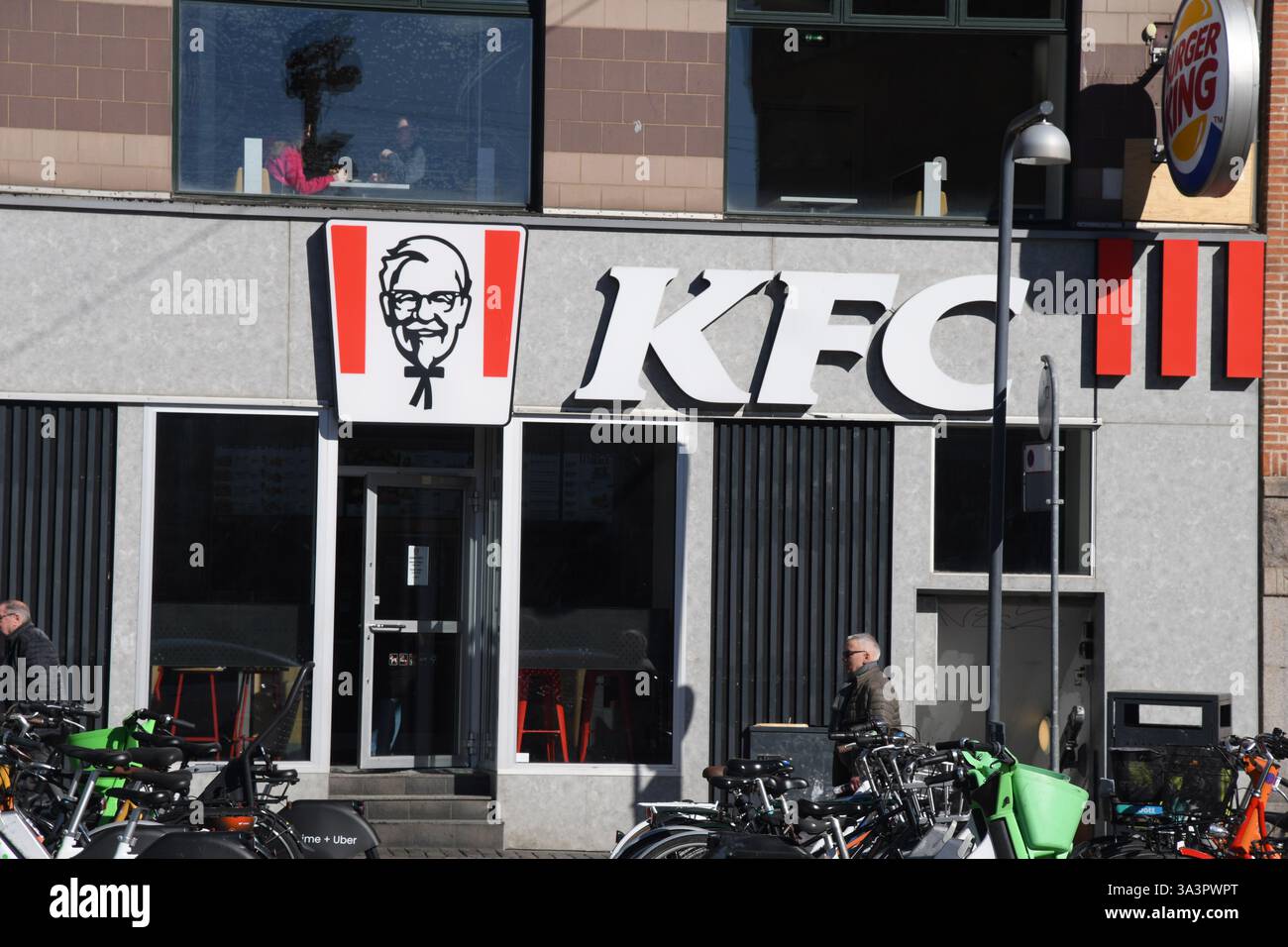 Copenhagen/ DenmarK/17 march 2025/ KFC kentucky fried chicken ...