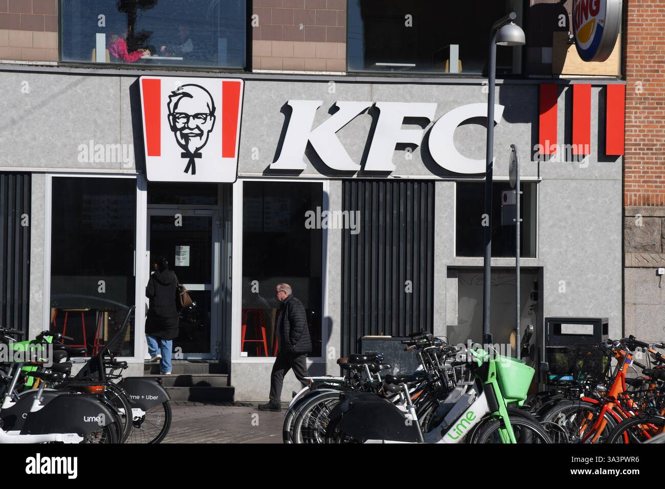 Copenhagen/ DenmarK/17 march 2025/ KFC kentucky fried chicken ...