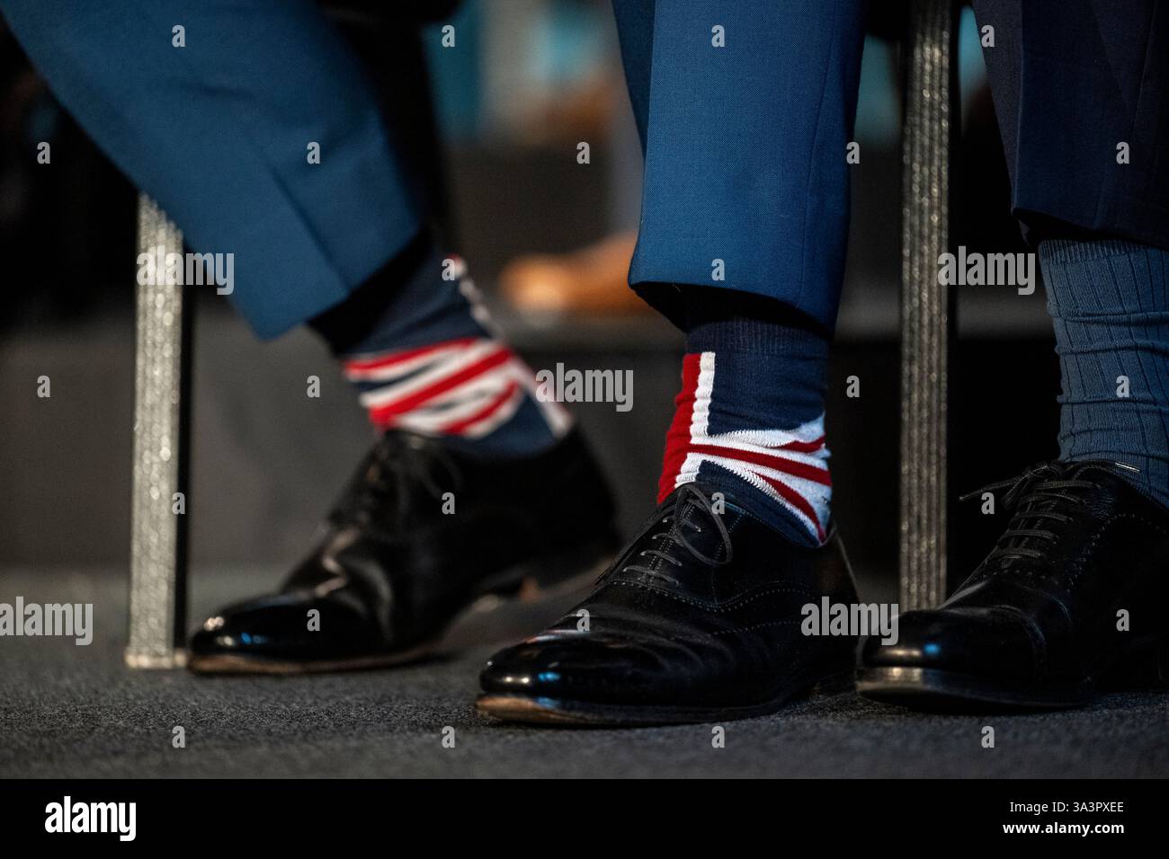 Nigel farage union jack socks hi-res stock photography and images - Alamy