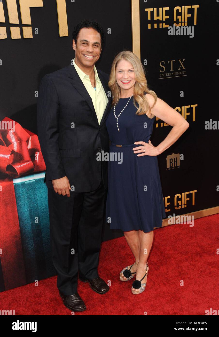 Adam Lazarre-White and Dendrie Taylor at the premiere of 'The Gift' at ...
