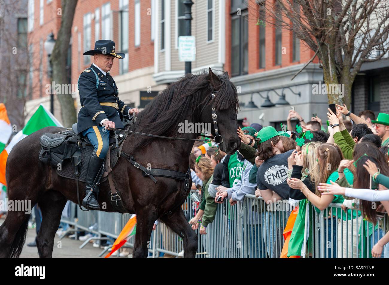 US Army Colonel Gerry Scott and Hercules (Fresian of the Netherlands ...