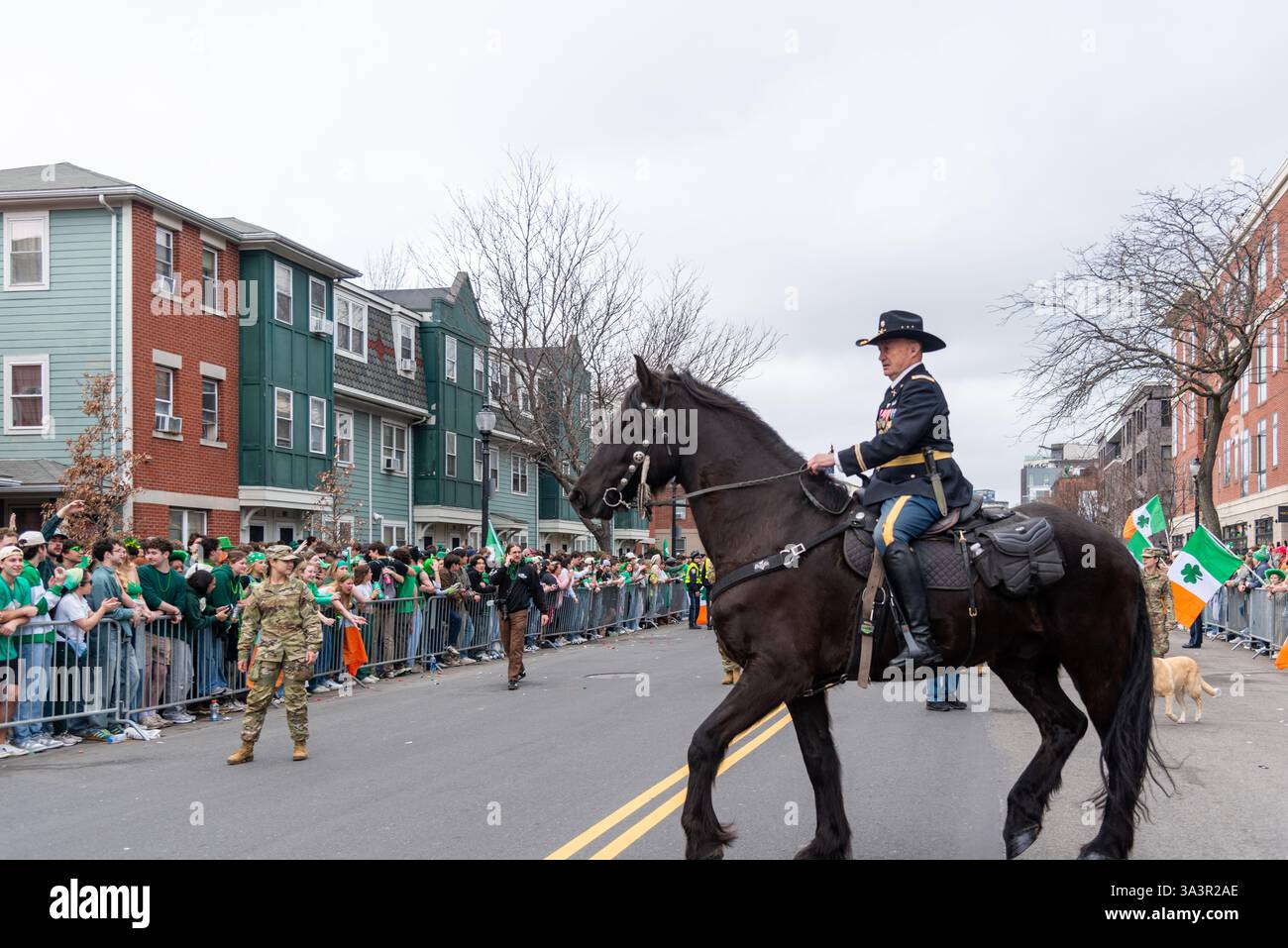 US Army Colonel Gerry Scott and Hercules (Fresian of the Netherlands ...