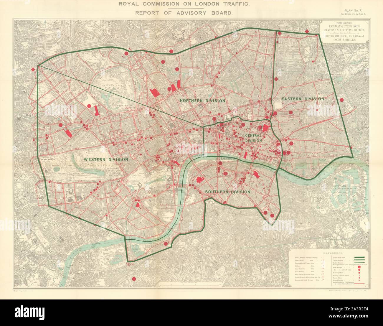 London railway goods stations & receiving offices. Central goods area ...
