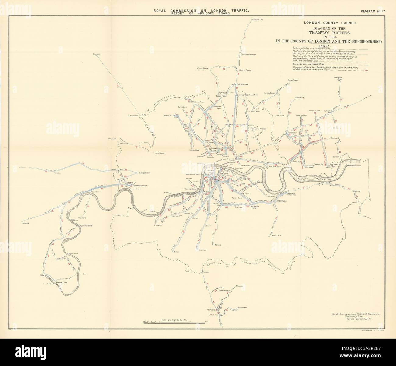 1905 map of london hi-res stock photography and images - Alamy