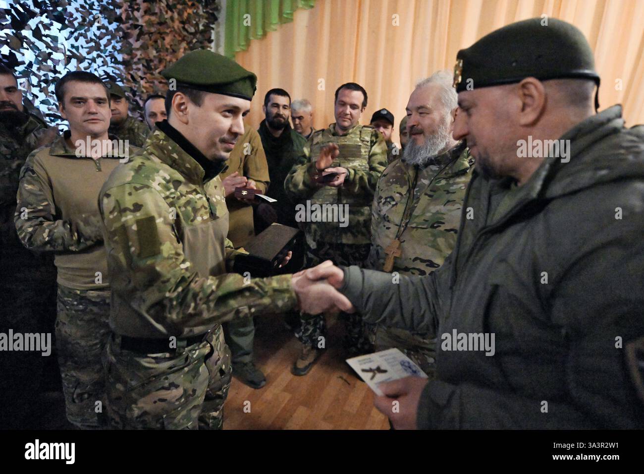 Russia. 15th Mar, 2025. The commander of the Aida special forces group ...