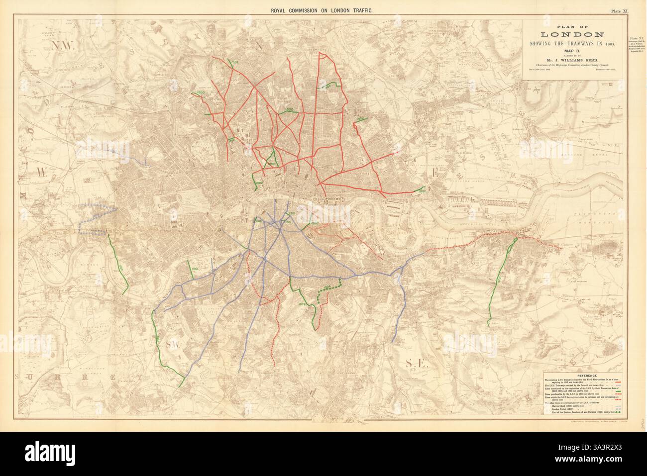 1903 map of london hi-res stock photography and images - Alamy
