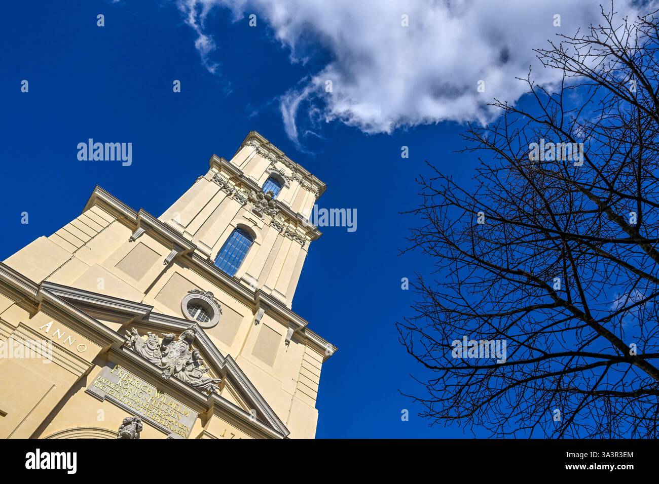 Potsdam, Germany. 17th Mar, 2025. The rebuilt tower of the Garrison ...