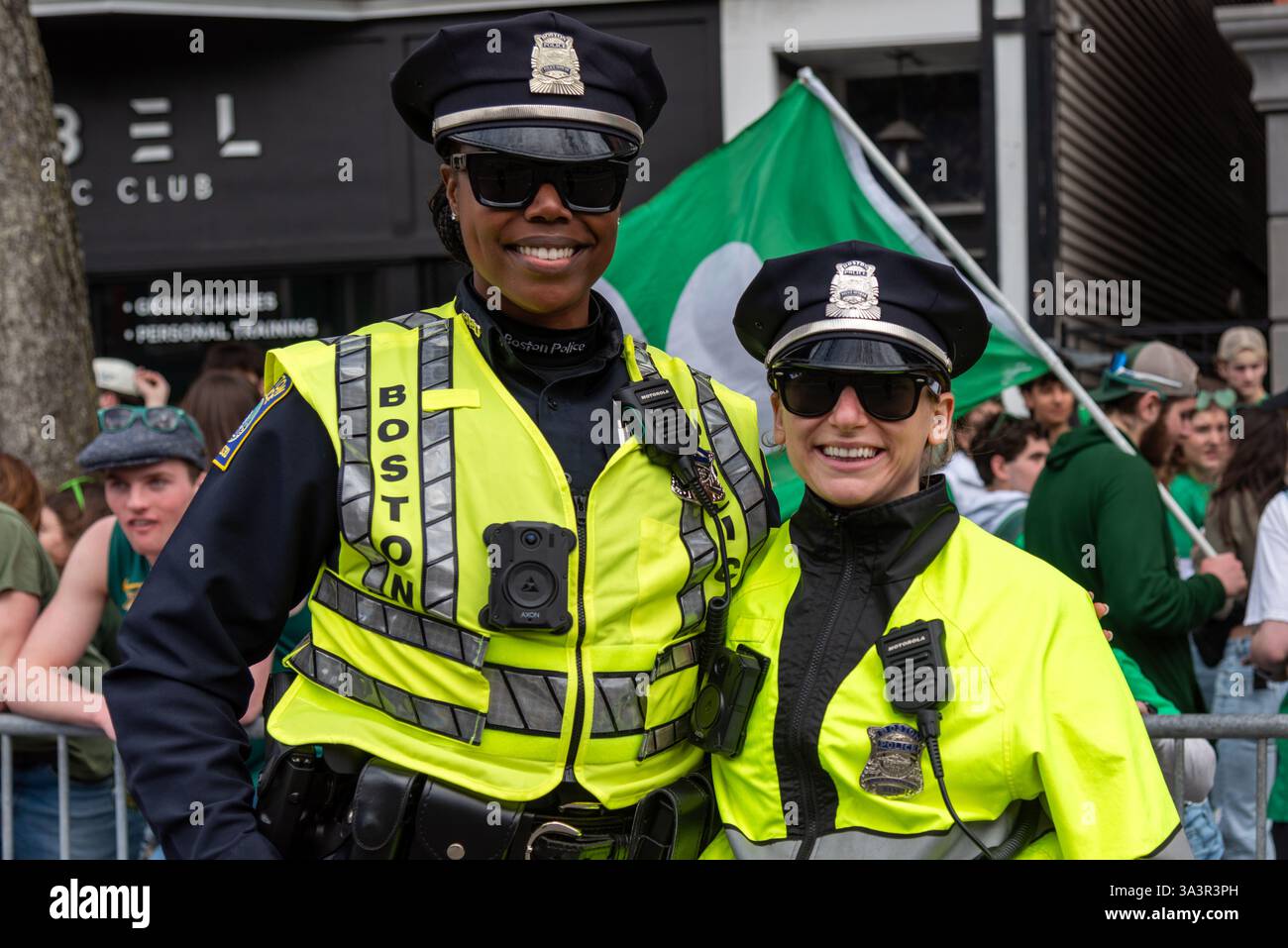 Our friendly Boston Police officers at the annual South Boston St ...