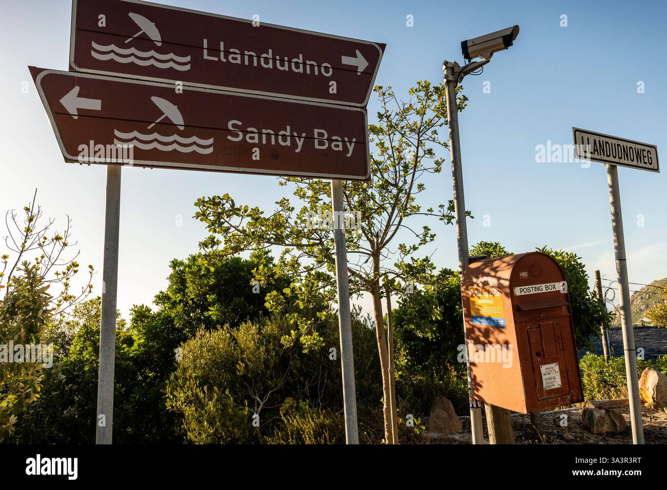 Beach and seaside signage, Llandudno and Sandy Bay Cape Town South ...